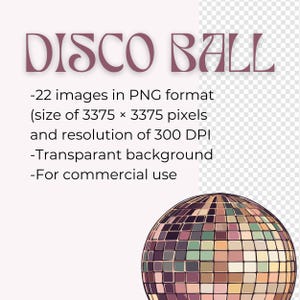 Disco Ball PNG, Clip Art PNG, Mirrorball, New Years Eve PNG, Clipart ...