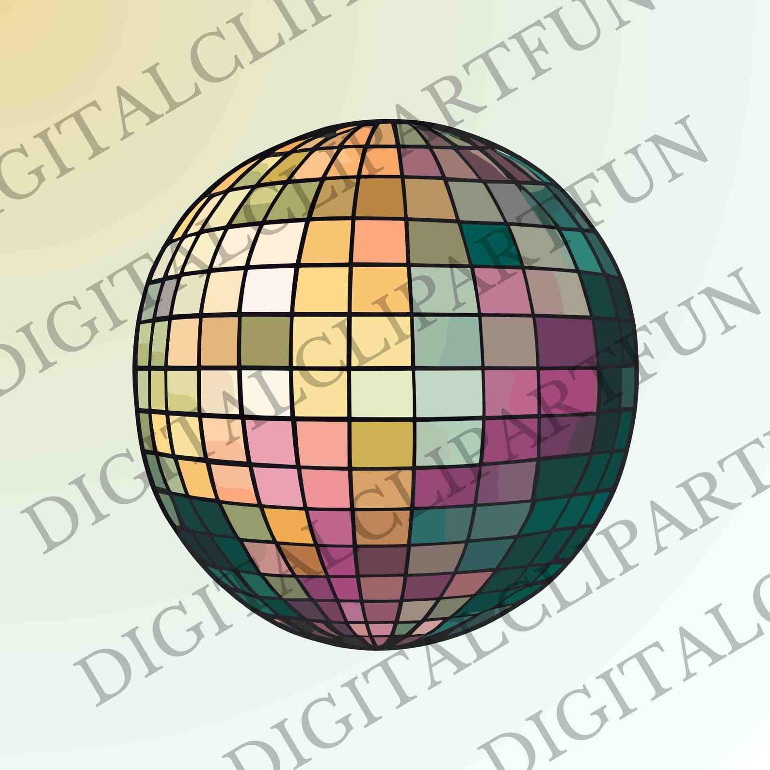 Disco Ball Svg, Disco Ball Png, Mirrorball Poster, Disco Ball Decor ...