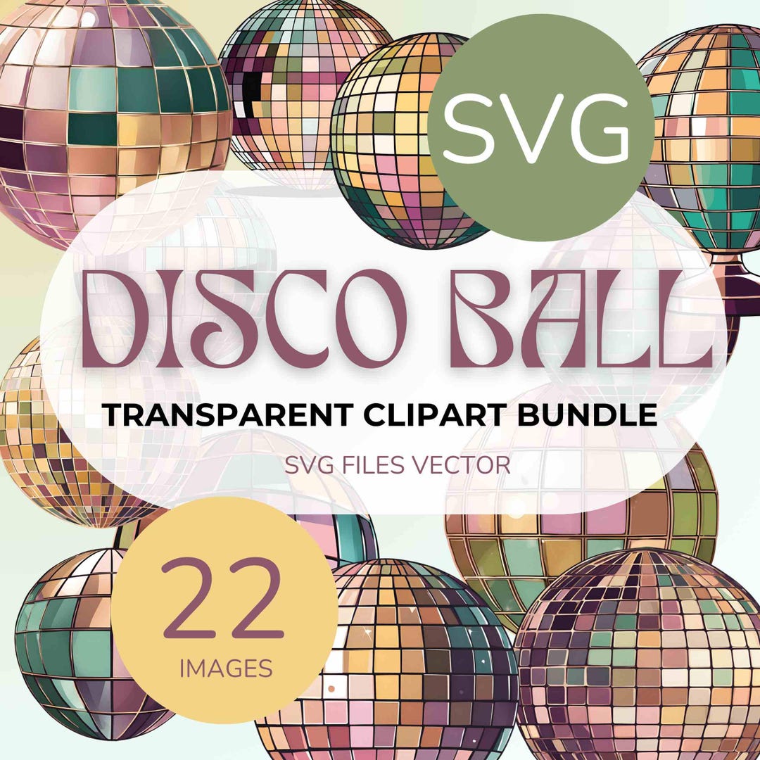 Disco Ball Svg, Mirrorball, New Years Svg, Sparkle Svg, Scrap Book ...