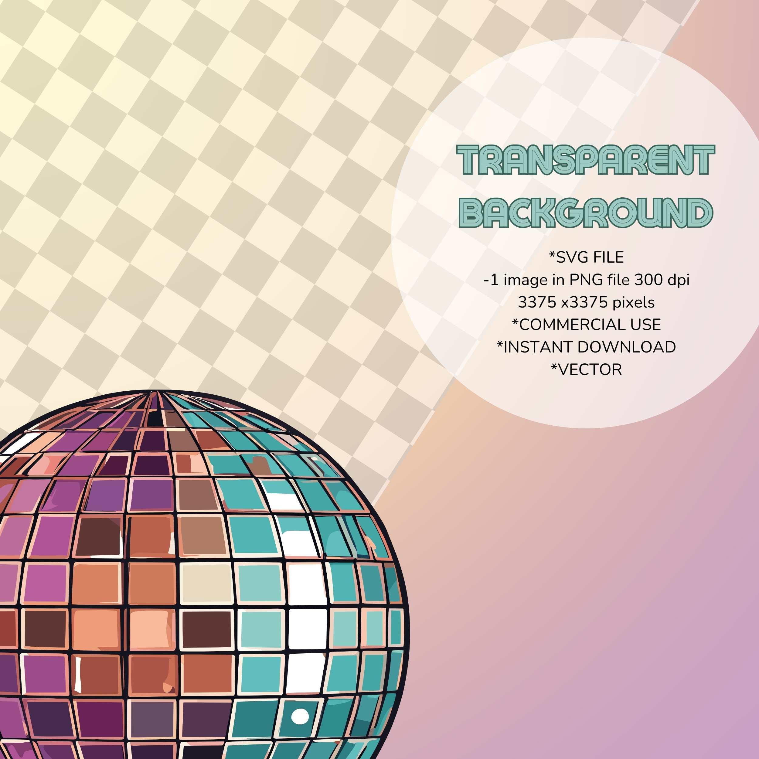 Disco Ball Clipart Image, Disco Ball SVG, Disco Ball, Commercial Use ...