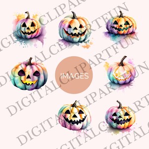 Pastel Halloween Clipart Bundle, Cute Pumpkin PNG (digital Download) - Etsy