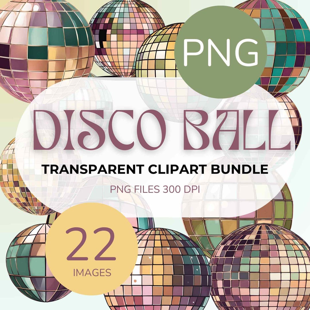 Disco Ball PNG, Clip Art PNG, Mirrorball, New Years Eve PNG, Clipart ...