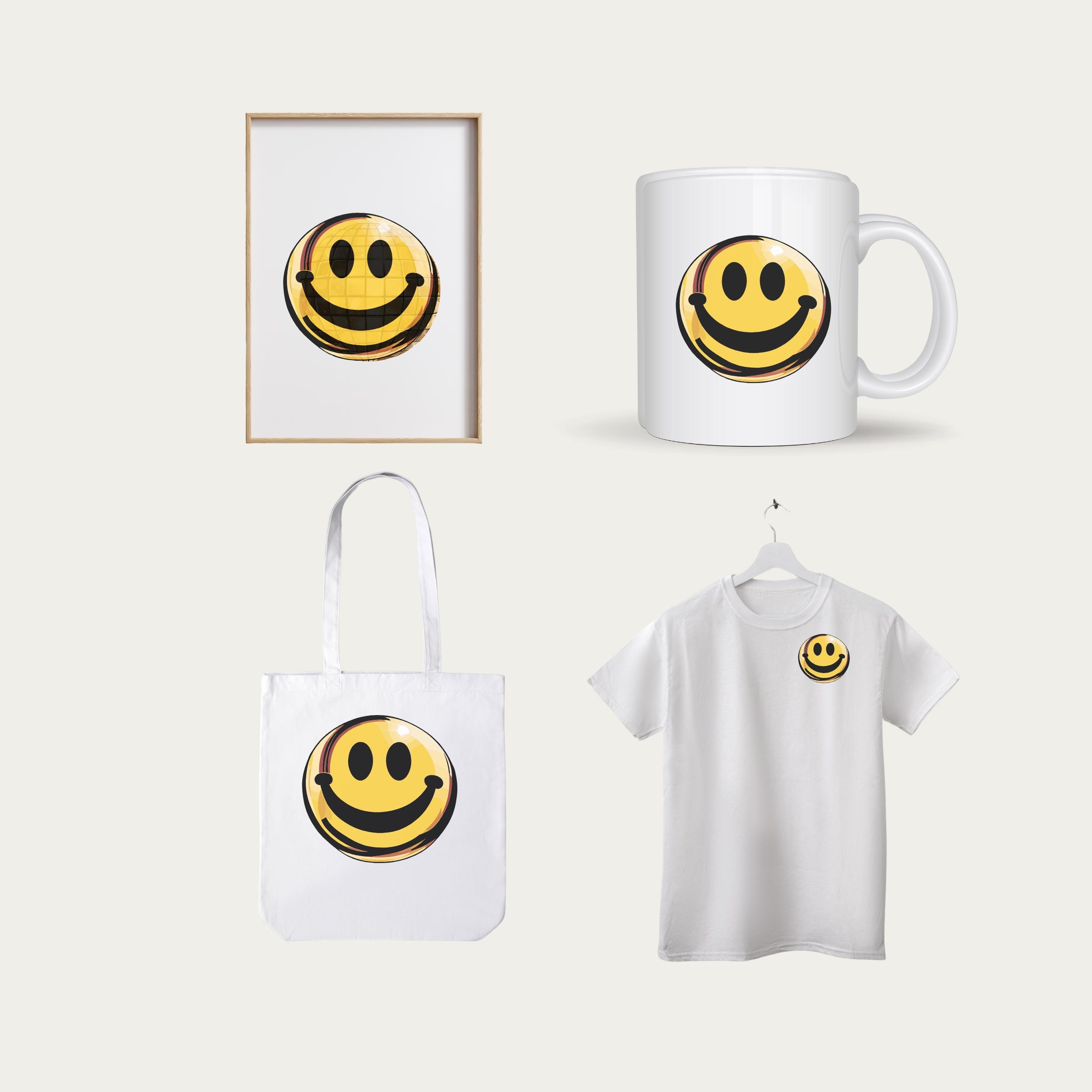 Smiley Clipart Image, Smile Face SVG, Commercial Use Clipart, Smiley ...