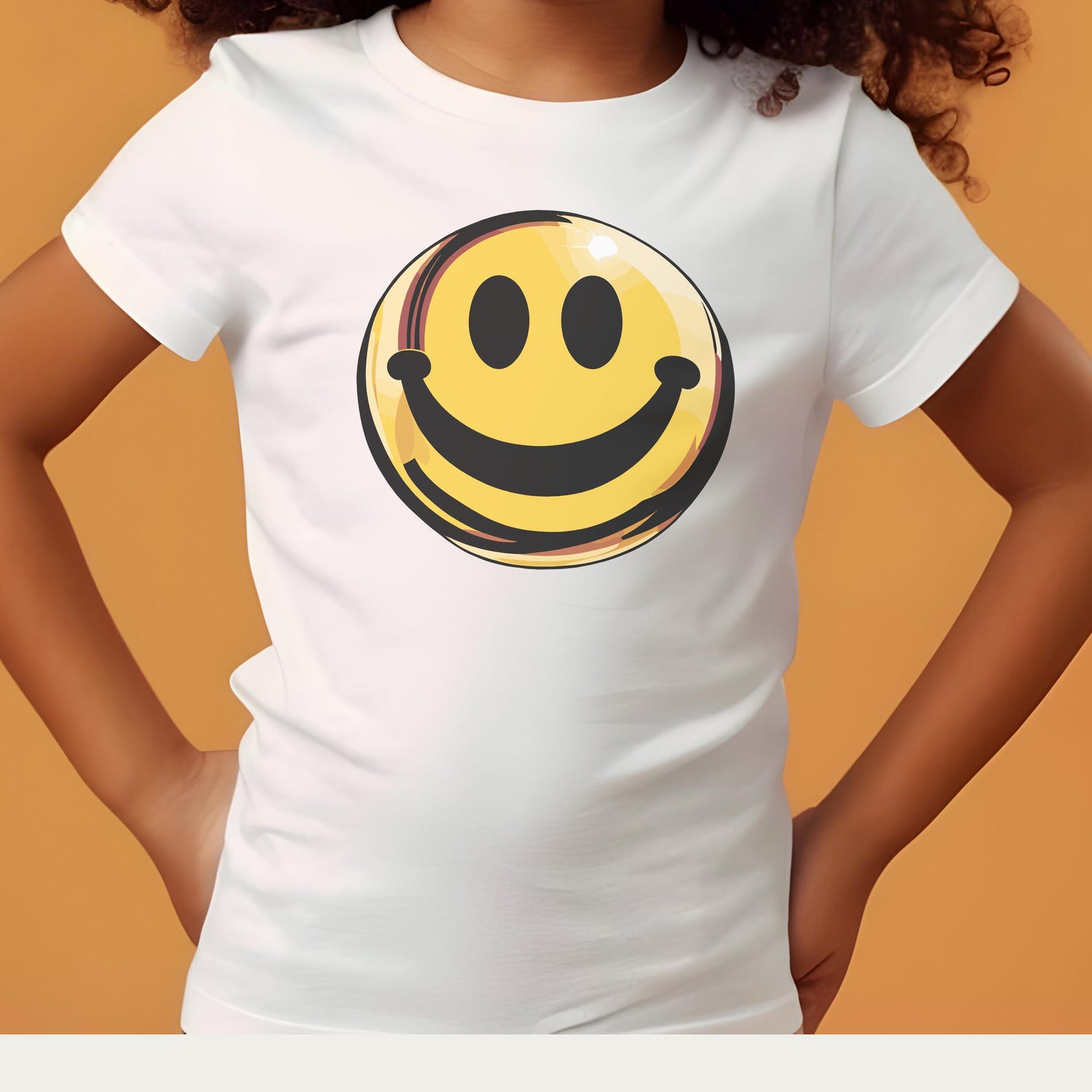 Funky Smiley Face Clipart, Retro Invitation Image (SVG, PNG) - Etsy