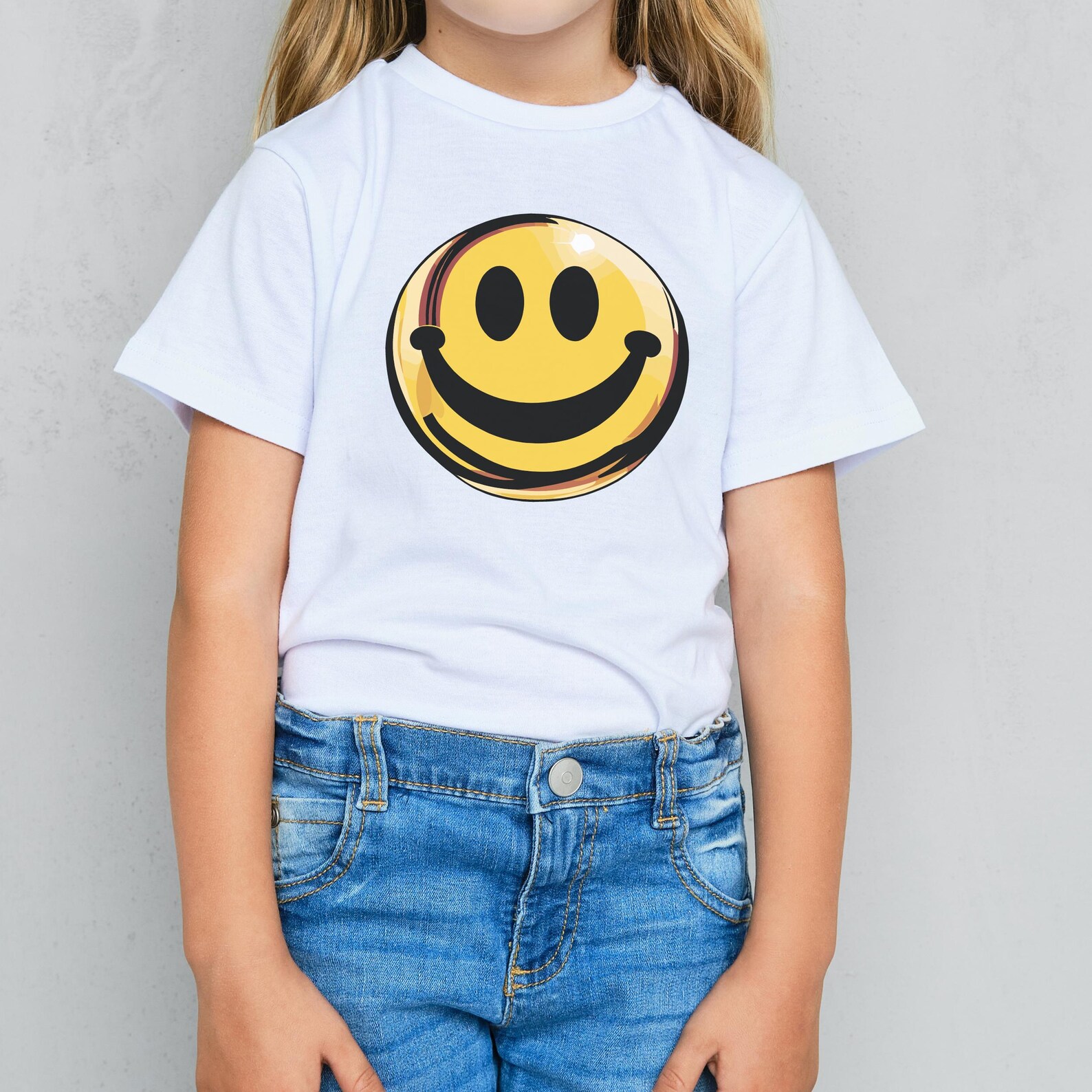 Funky Smiley Face Clipart, Retro Invitation Image (SVG, PNG) - Etsy