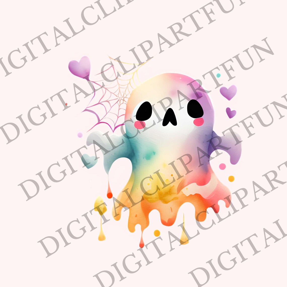 Pastel Halloween Clip Art, Cute Witch Clipart, Halloween Clipart PNG ...