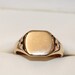 9ct Yellow Gold Signet Ring - Etsy