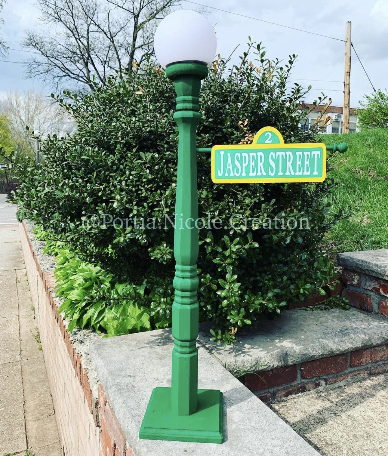 Sesame Street Light Post W/ Working Light - Etsy