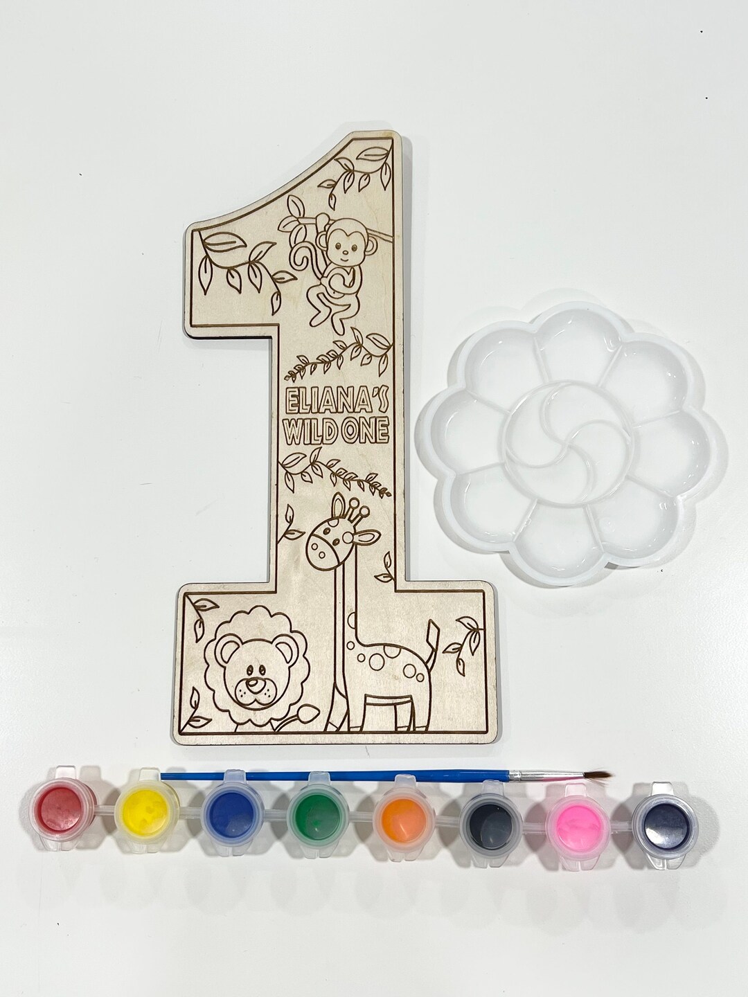 Zoo/safari Themed Number Paint Boards *paint NOT Included* - Etsy