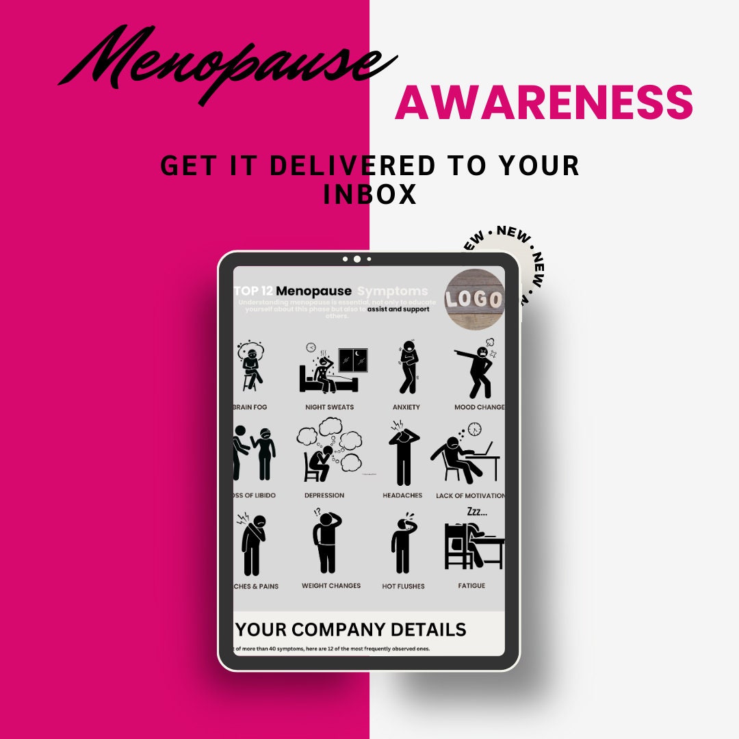 Canva Template, Menopause Poster, Menopause at Work, Menopause Symptoms ...