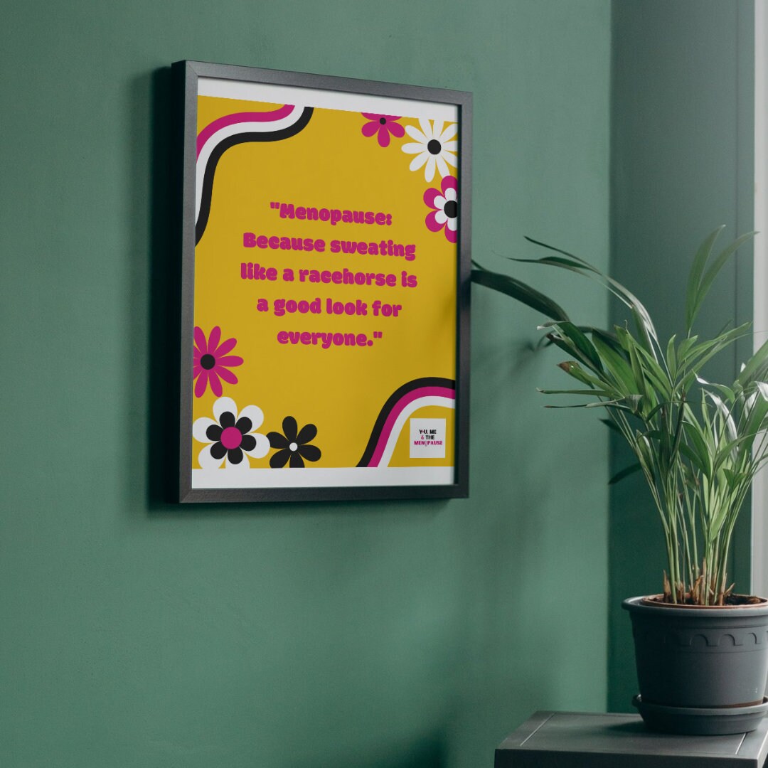 Menopause Poster, Funny Menopause, Menopause Office, Sweating, Digital ...