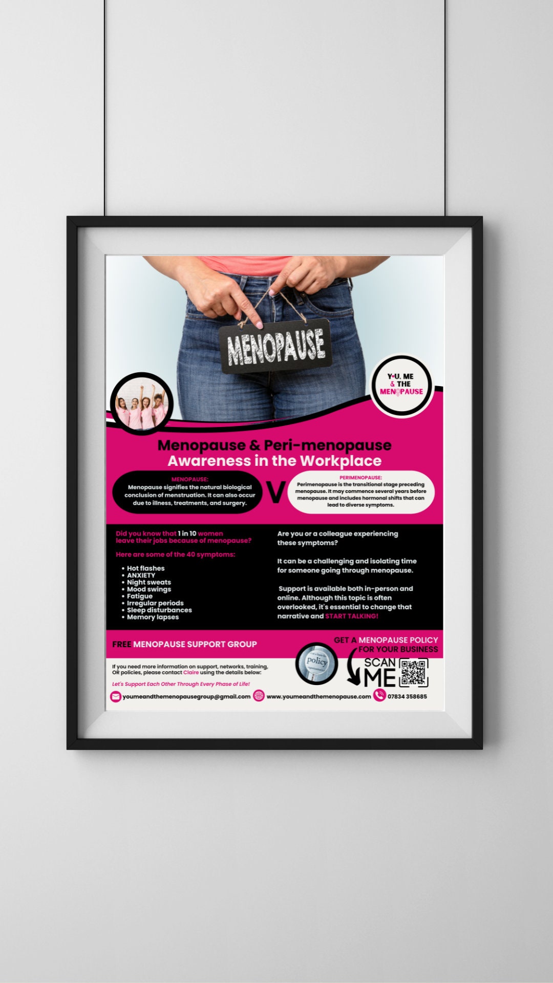 Menopause, Awareness Poster, Menopause Poster, Workplace Menopause ...