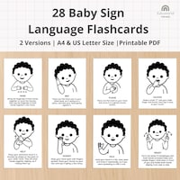 Baby Sign Language Poster Baby ASL Printable Baby Sign Chart Sign ...