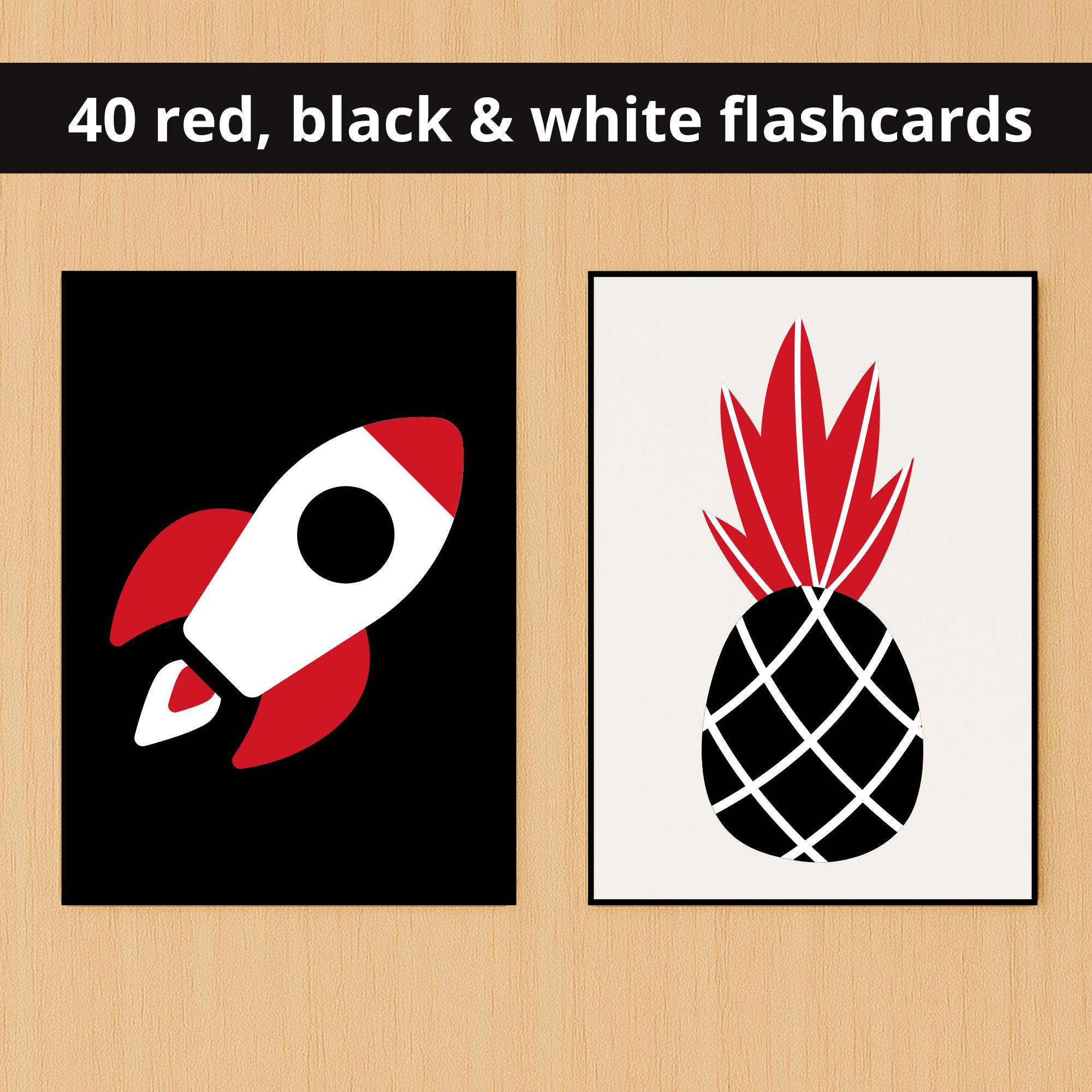 Baby Sensory Flashcards: High Contrast Visual Stimulation, High ...