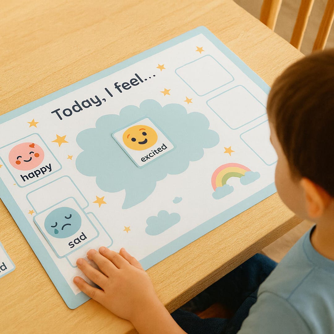 Feelings Chart for Kids: Today I Feel - Emotions & Needs (US Letter PDF ...