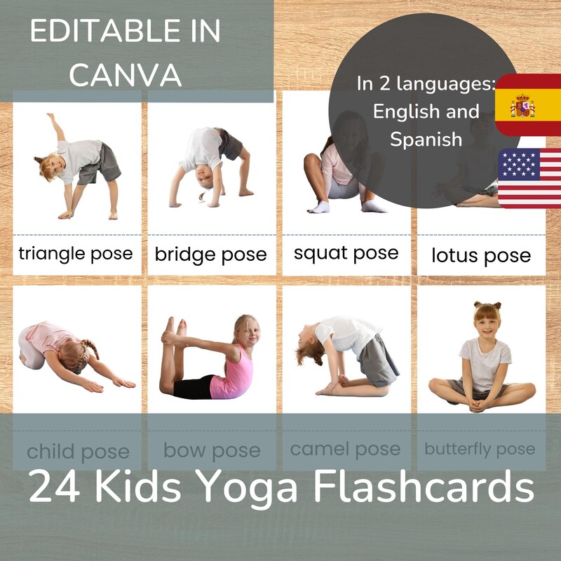 Yoga Cards for Kids - Etsy