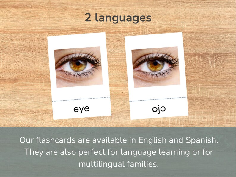 Body Parts Flash Cards, Montessori Materials, Real Pictures, Homeschool ...