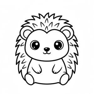 Small Cartoon Animal, Coloring Pages for Kids, Instant Download - Etsy