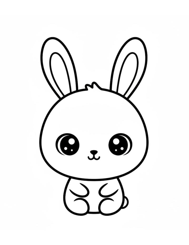 Small Cartoon Animal, Coloring Pages for Kids, Instant Download - Etsy