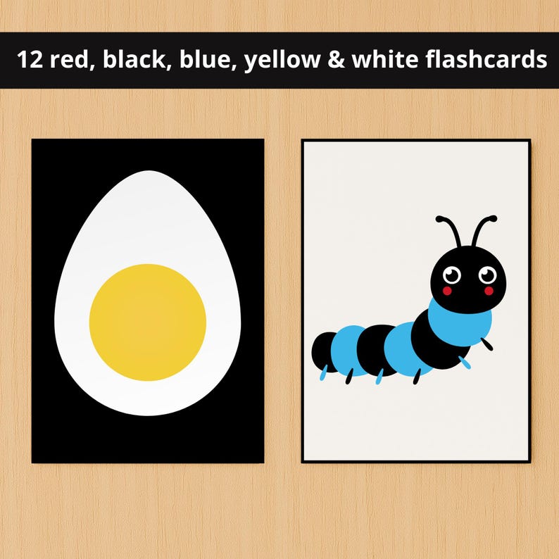 Baby Sensory Flashcards: High Contrast Visual Stimulation, High ...