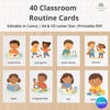 Kids Bedtime Routine Chart: Visual Cards, Checklist, Reward System (PDF ...