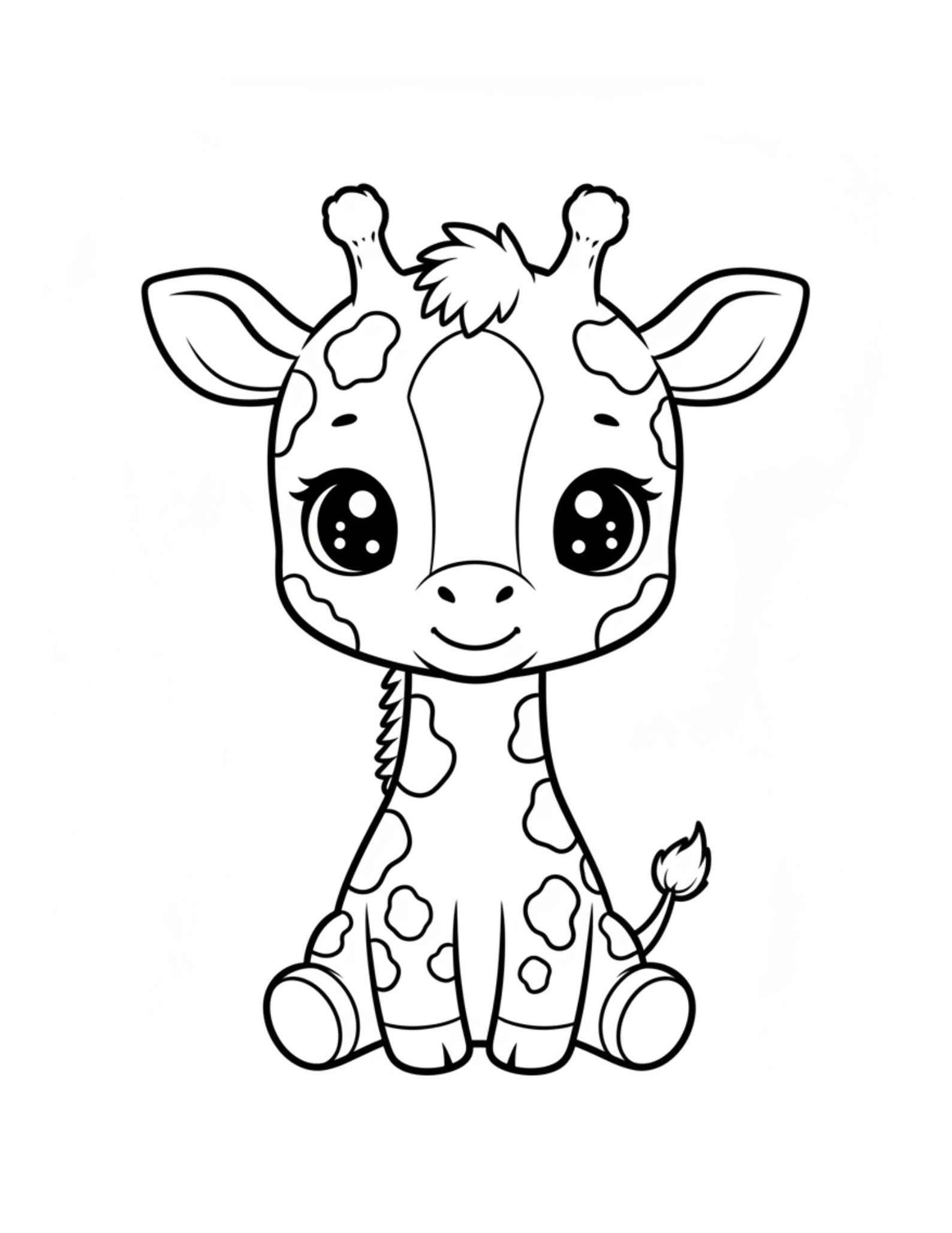 Small Cartoon Animal, Coloring Pages for Kids, Instant Download - Etsy