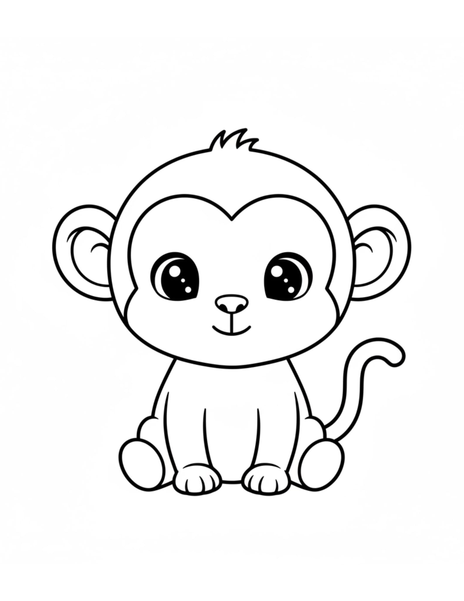 Small Cartoon Animal, Coloring Pages for Kids, Instant Download - Etsy