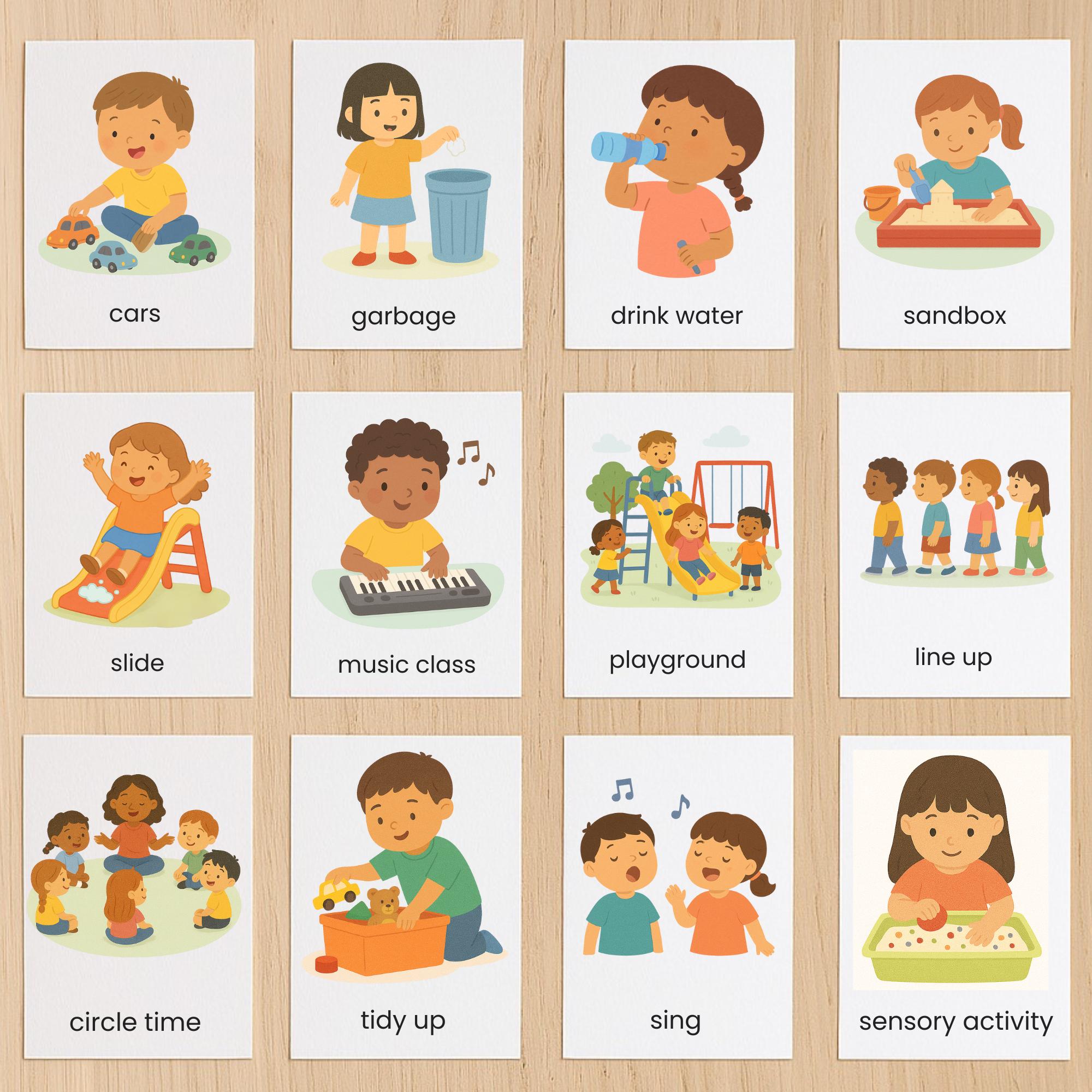 Classroom Routine Cards - Daycare, Daily Routine, Preschool ...