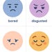 Emotion Faces, Feelings Flash Cards, Printable Digital Download - Etsy