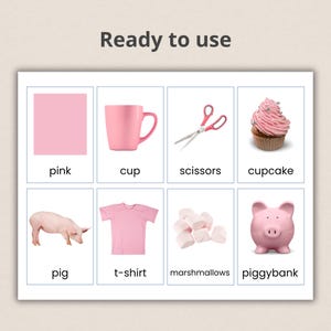 Montessori Colors Flashcards: Real Image Sorting Cards (PDF Printable ...