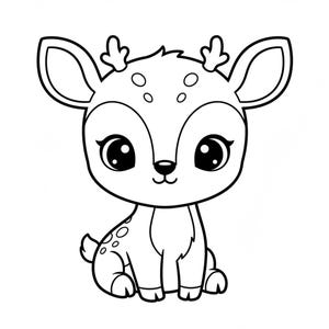 Small Cartoon Animal, Coloring Pages for Kids, Instant Download - Etsy