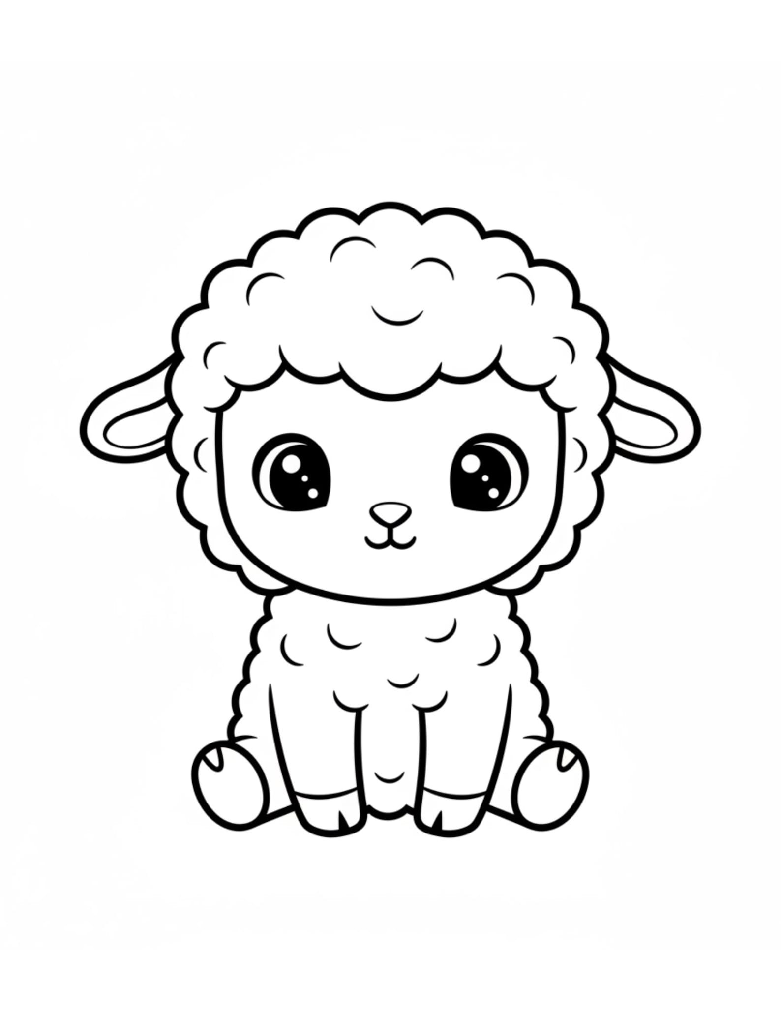 Small Cartoon Animal, Coloring Pages for Kids, Instant Download - Etsy