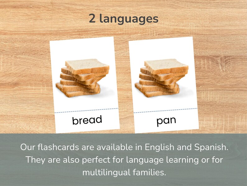 Everyday Food Flash Cards, Montessori Materials, Real Pictures ...