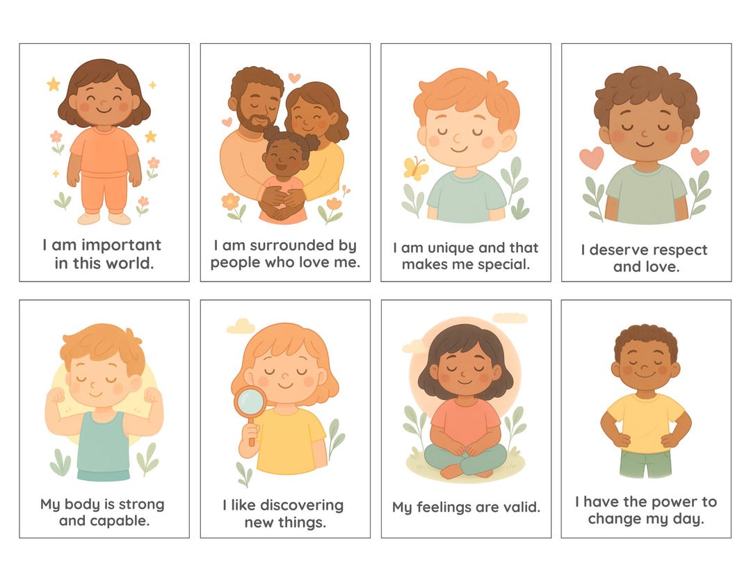 Affirmation Cards for Kids, Positive Affirmation Cards, Motivational ...