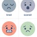 Emotion Faces, Feelings Flash Cards, Printable Digital Download - Etsy