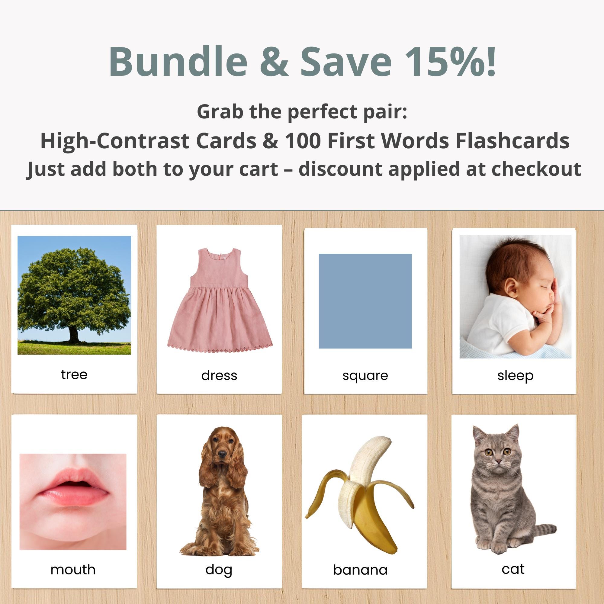 Baby Sensory Flashcards: High Contrast Visual Stimulation, High ...