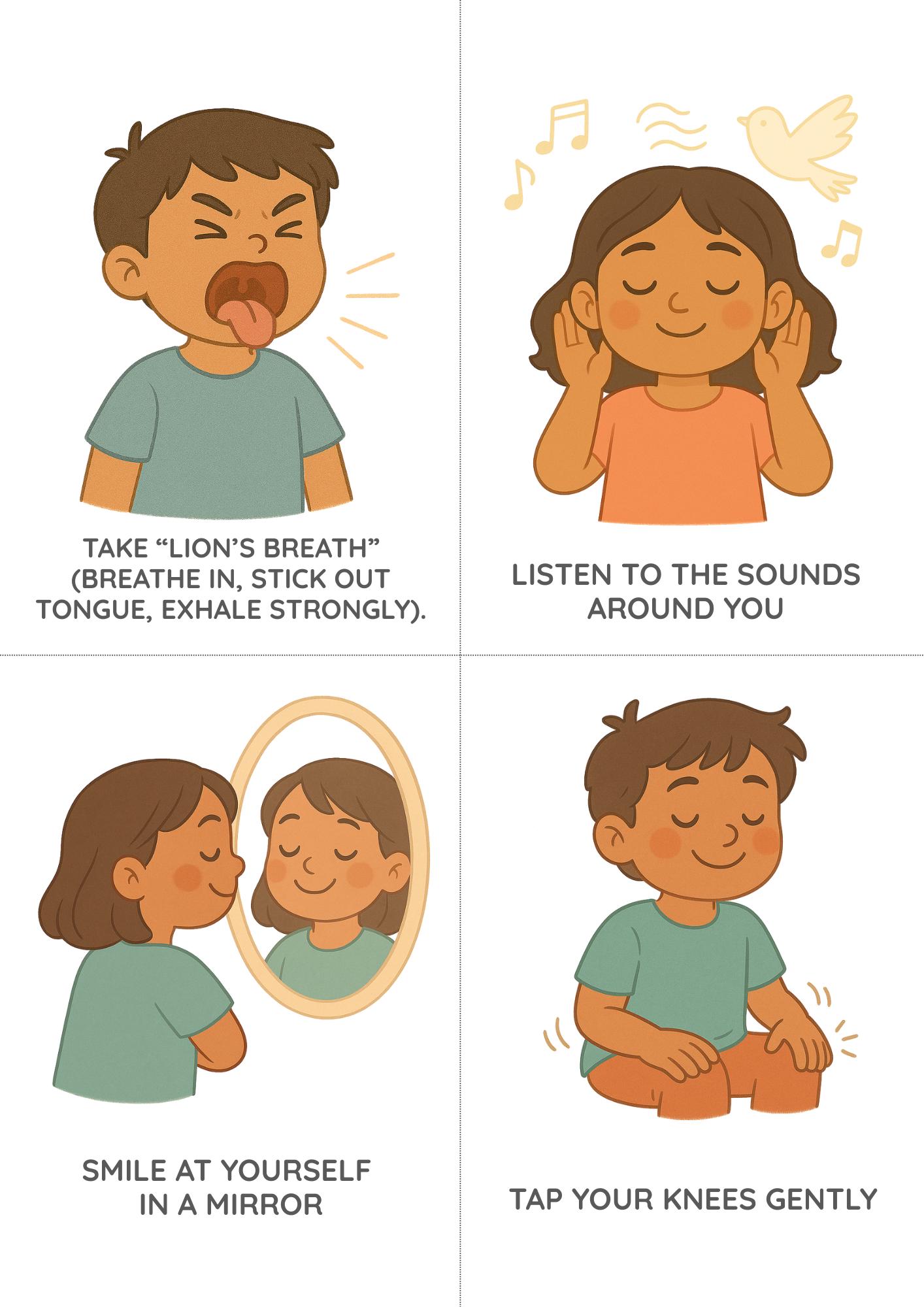 48 Calming Strategy Cards for Kids | Self-regulation, Emotional ...