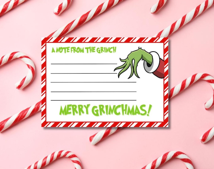 EDITABLE Letter From Grinch, Grinch Arrival Letter, Official Letter ...