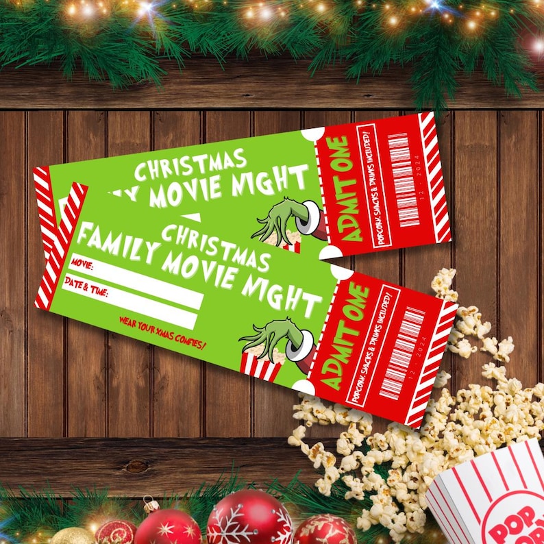 Grinch Christmas Movie Night Tickets: Family Holiday Fun (digital ...