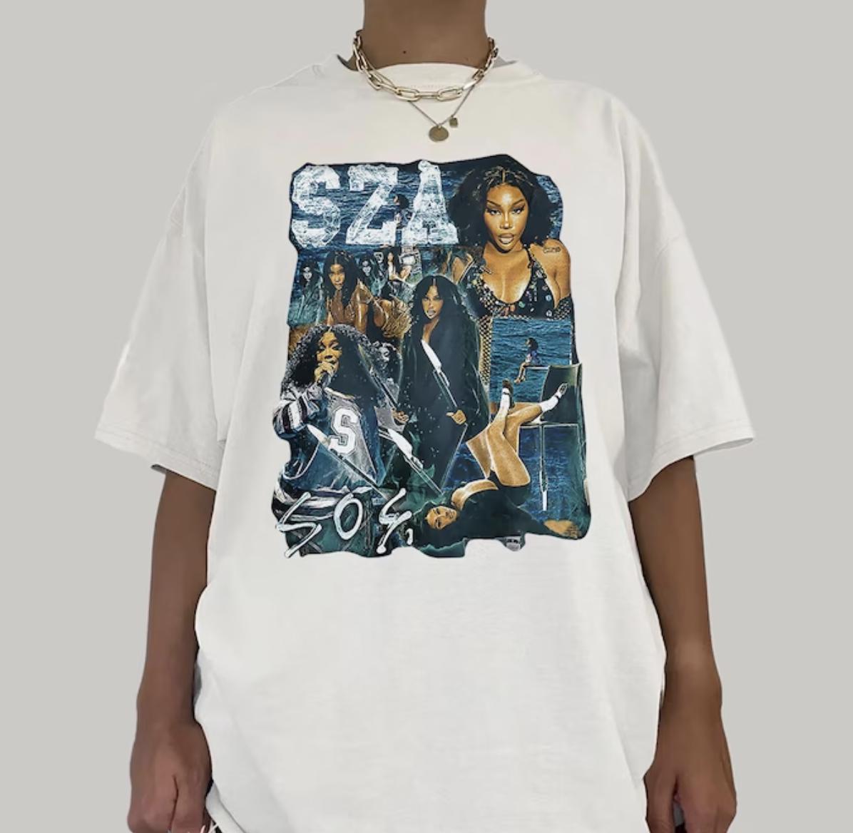 Vintage SZA SOS Shirt, Vintage Sza Good Days Shirt, Sza 90s Shirt, Sza ...