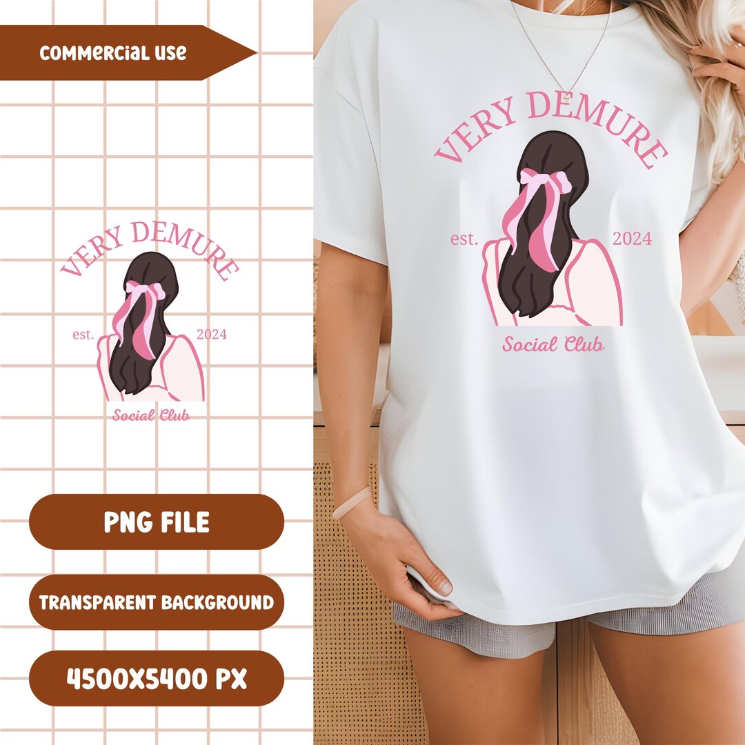 Very Demure Social Club PNG File | Very Mindful | Demure Shirt Design ...