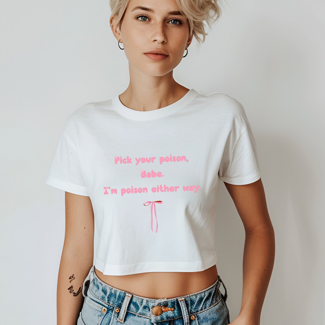 TTPD Pink Bow Coquette PNG. Pick Your Poison Babe Lyrics. Sublimation ...