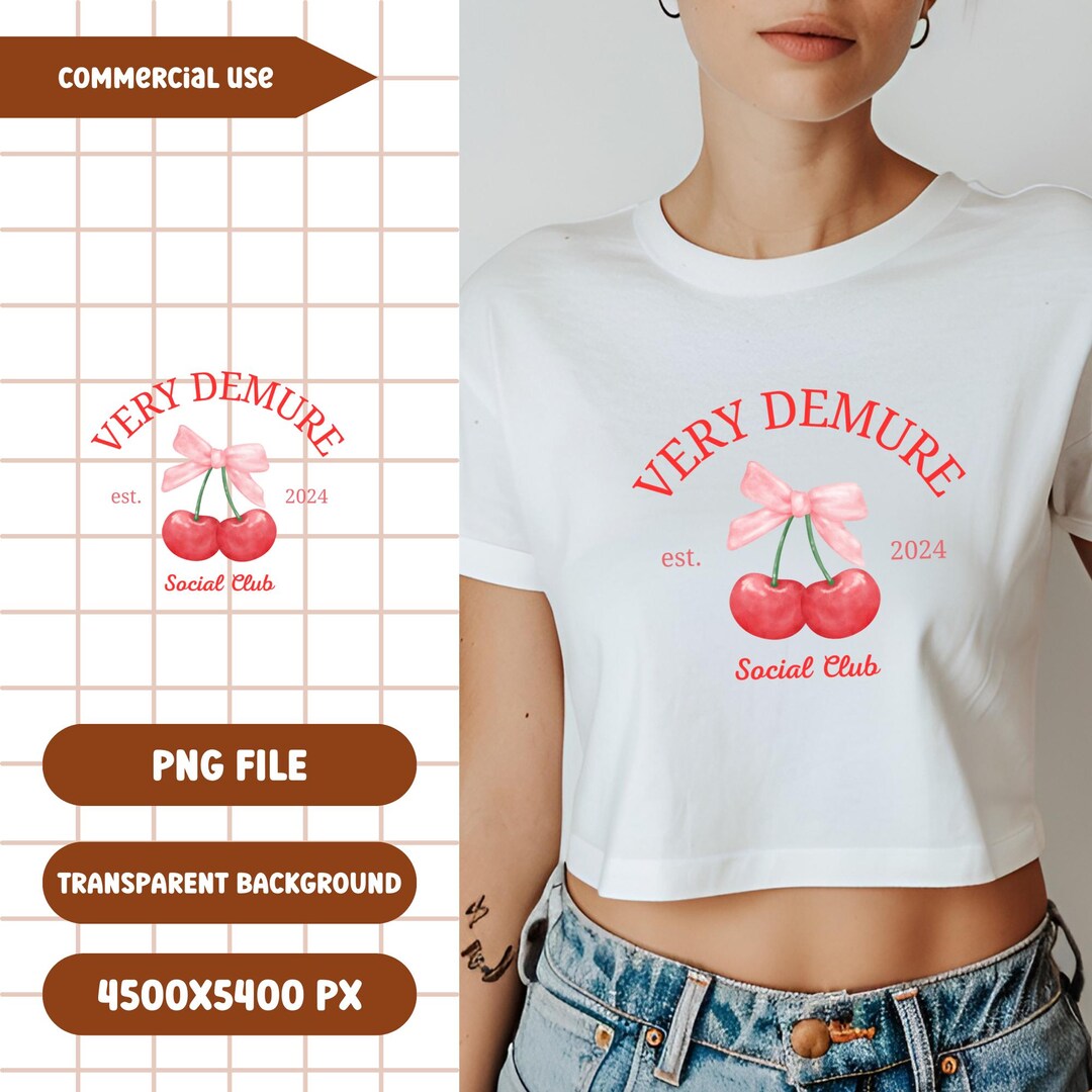 Very Demure Social Club PNG File | Viral Tiktok | Very Mindful | Trendy ...