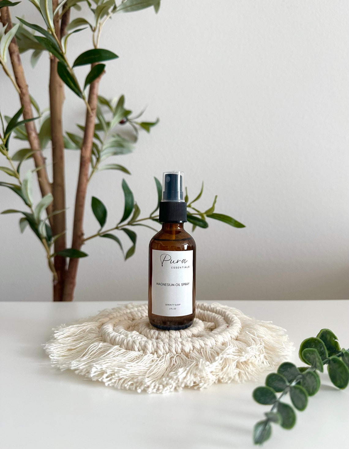 Magnesium Oil Spray for Sleep, Before Bed Spray, 100% Natural, Calming ...