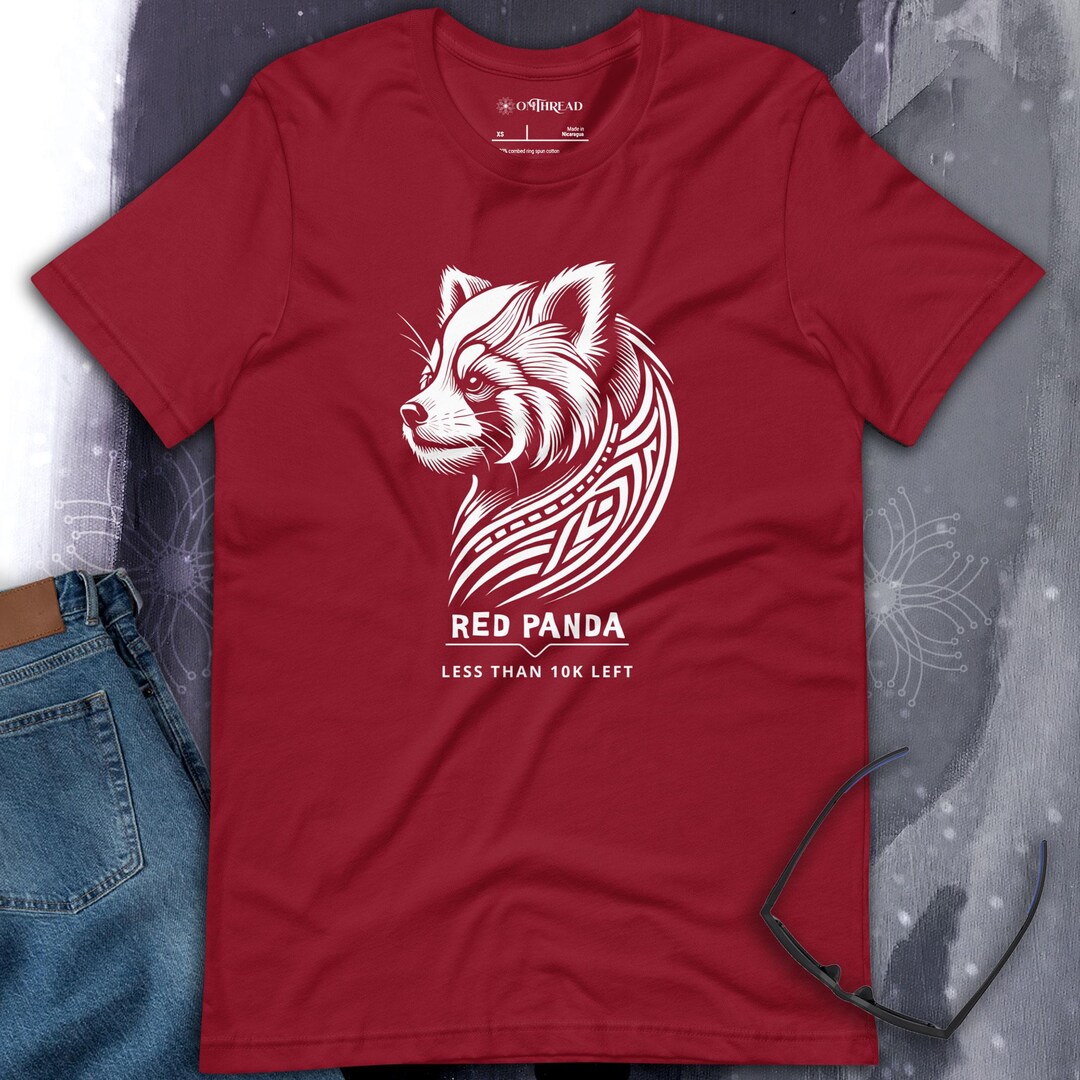 Red Panda Less Than 10K Left T-shirt | Endangered Species & Climate ...
