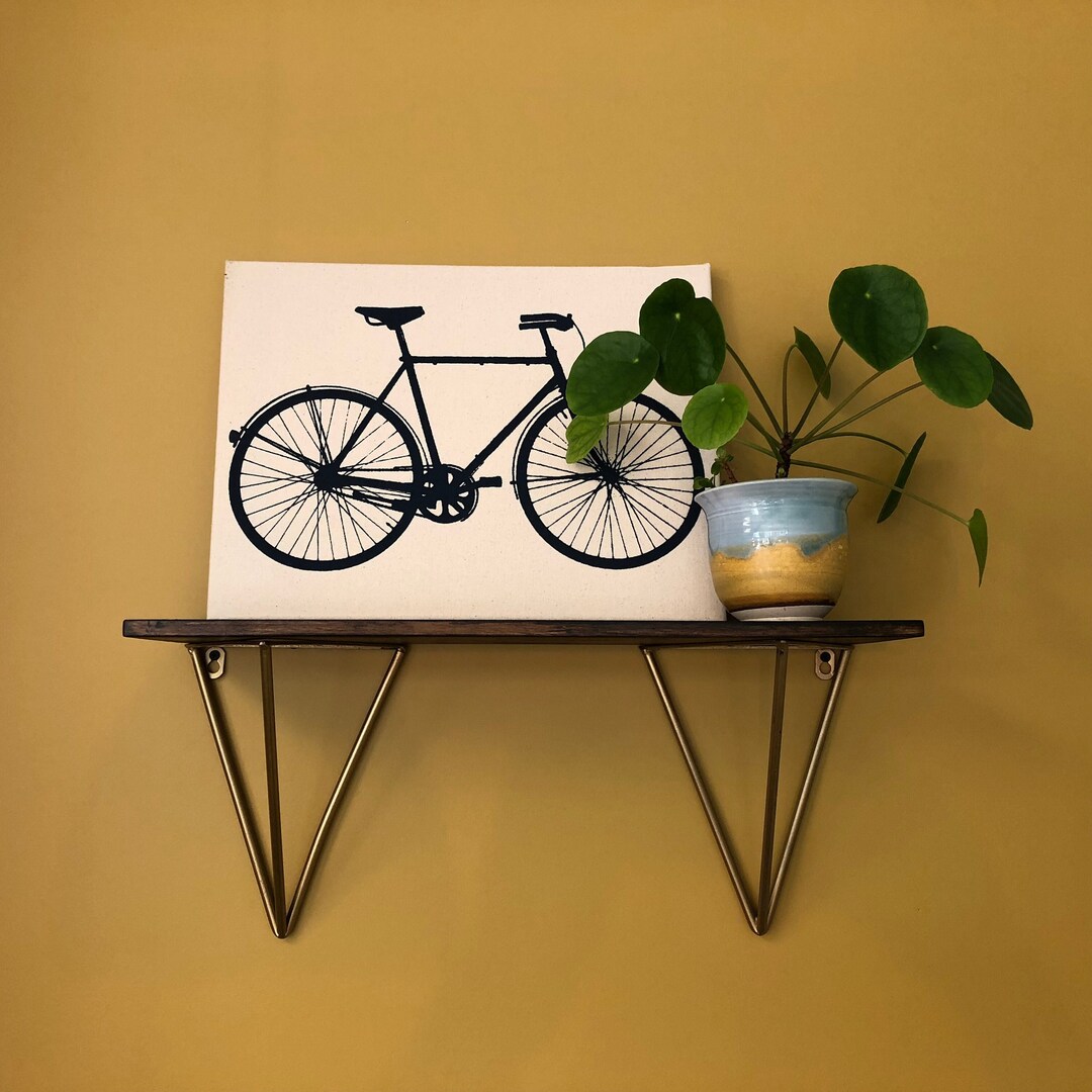 Bike Canvas, 12 X 16 Inch Print, Bike Screen Print, Bicycle Art ...