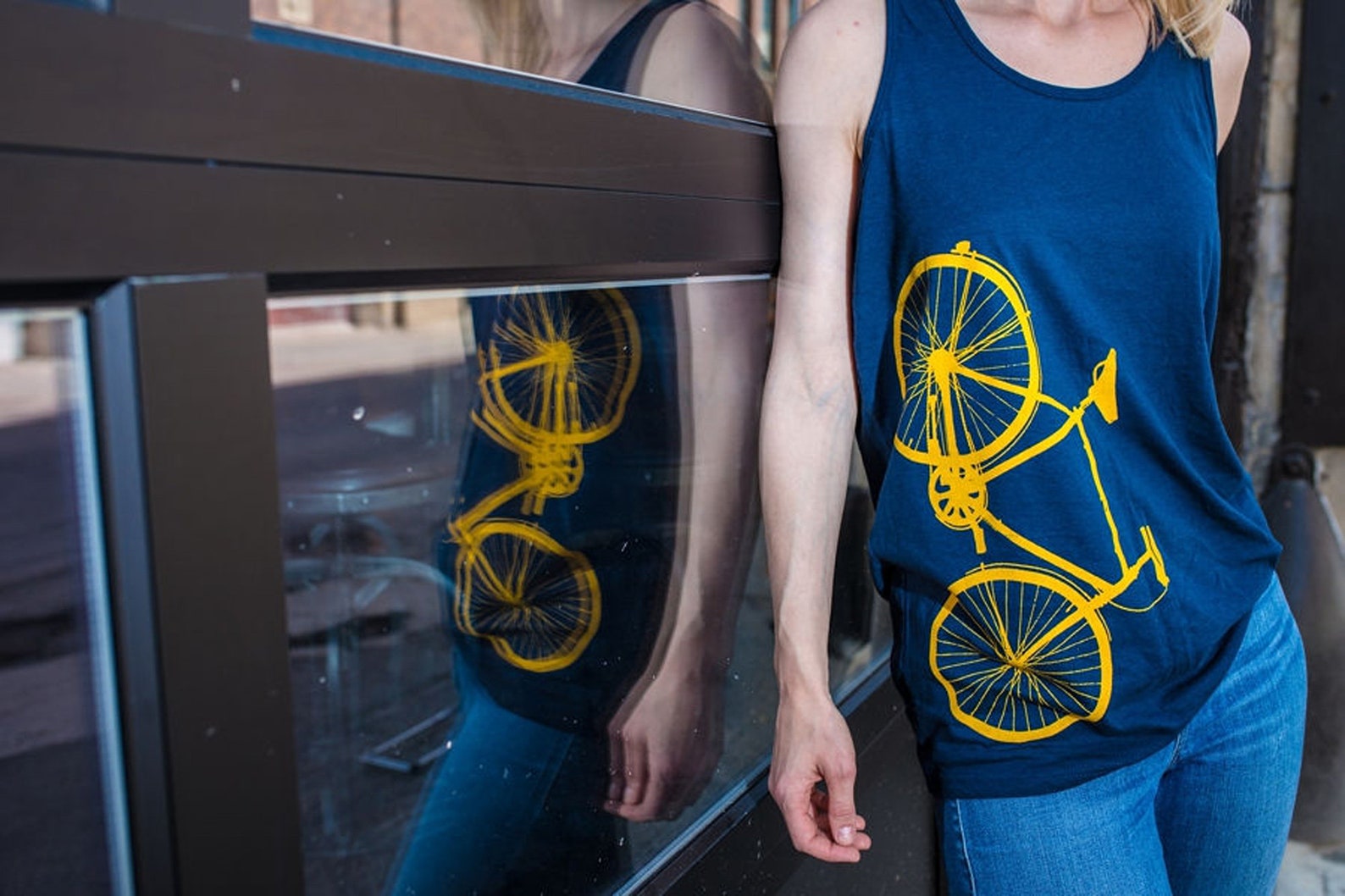 Bike Tank Top Mens / Unisex Bicycle Screenprint Soft Bamboo - Etsy Canada