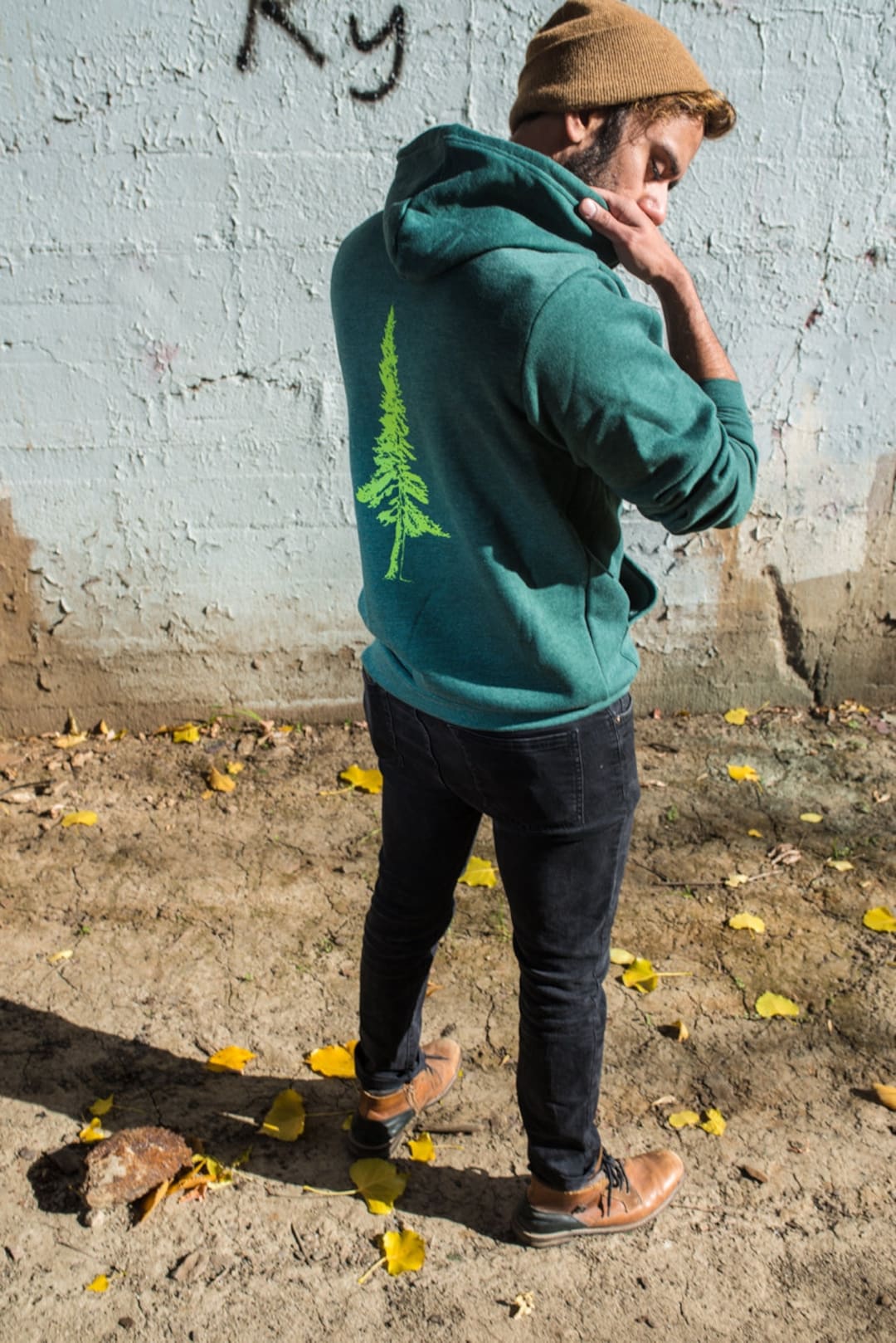 Tree Hoodie, Pine Tree Screen Print, Unisex, Nature Print, Natural ...