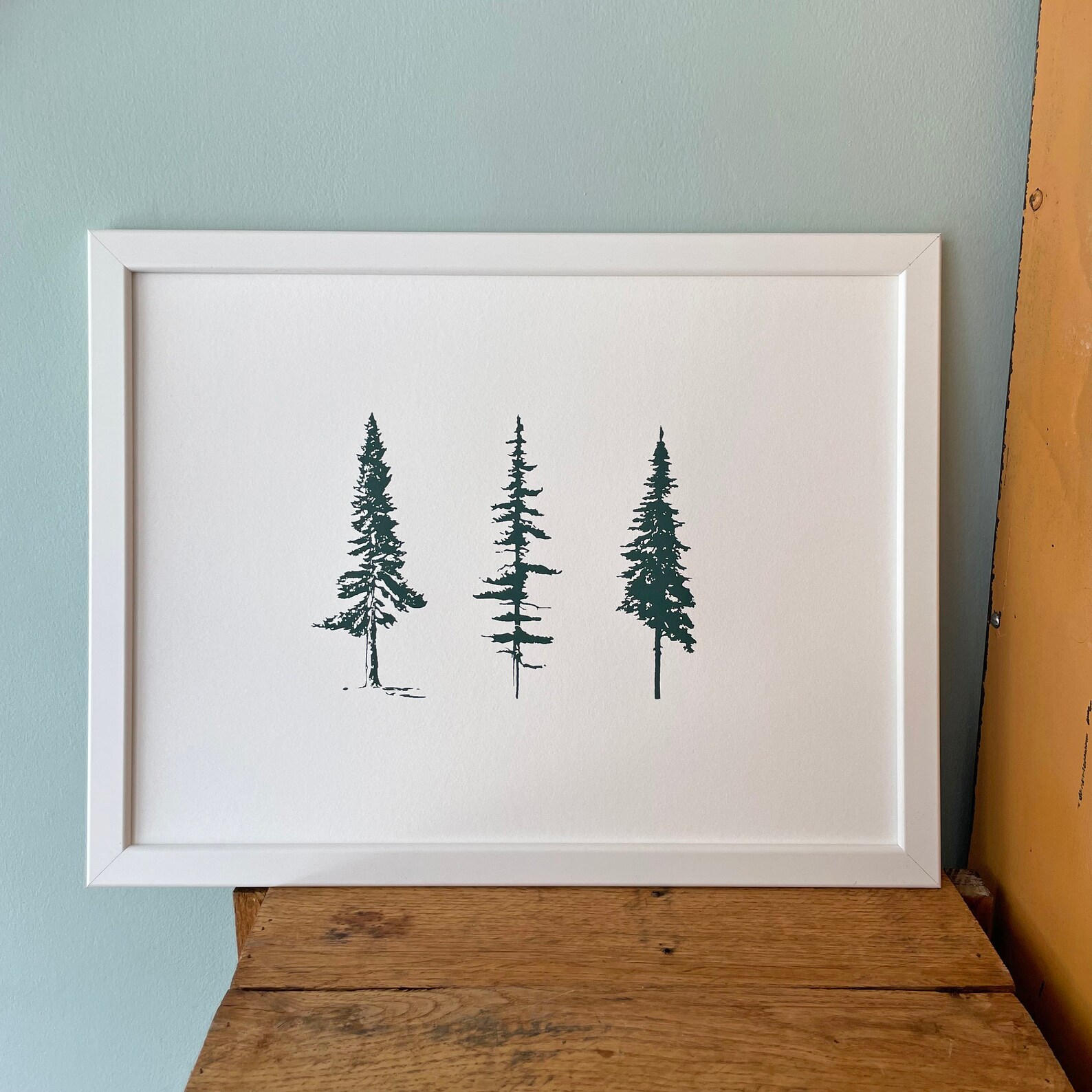Tree Print, 16 X 12 Inch, Tree Art, Minimalism, Nature Screenprint ...