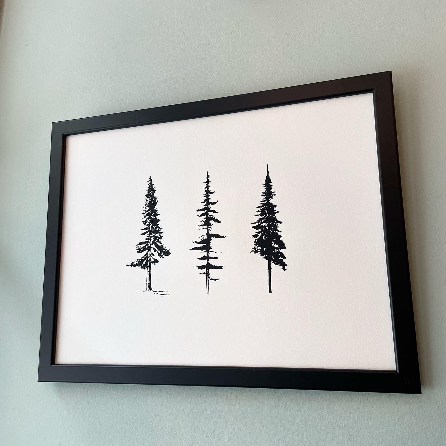 Tree Print, 16 X 12 Inch, Tree Art, Minimalism, Nature Screenprint ...